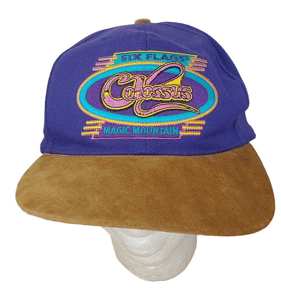 Vintage Six Flags Magic Mountain Colossus Wool Leathe… - Gem