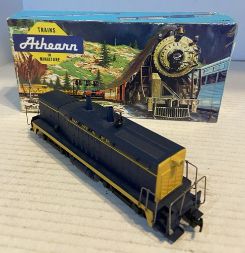 Athearn Ho Scale Santa Fe SW7 Calf Switcher Locomotive Powered Train ...