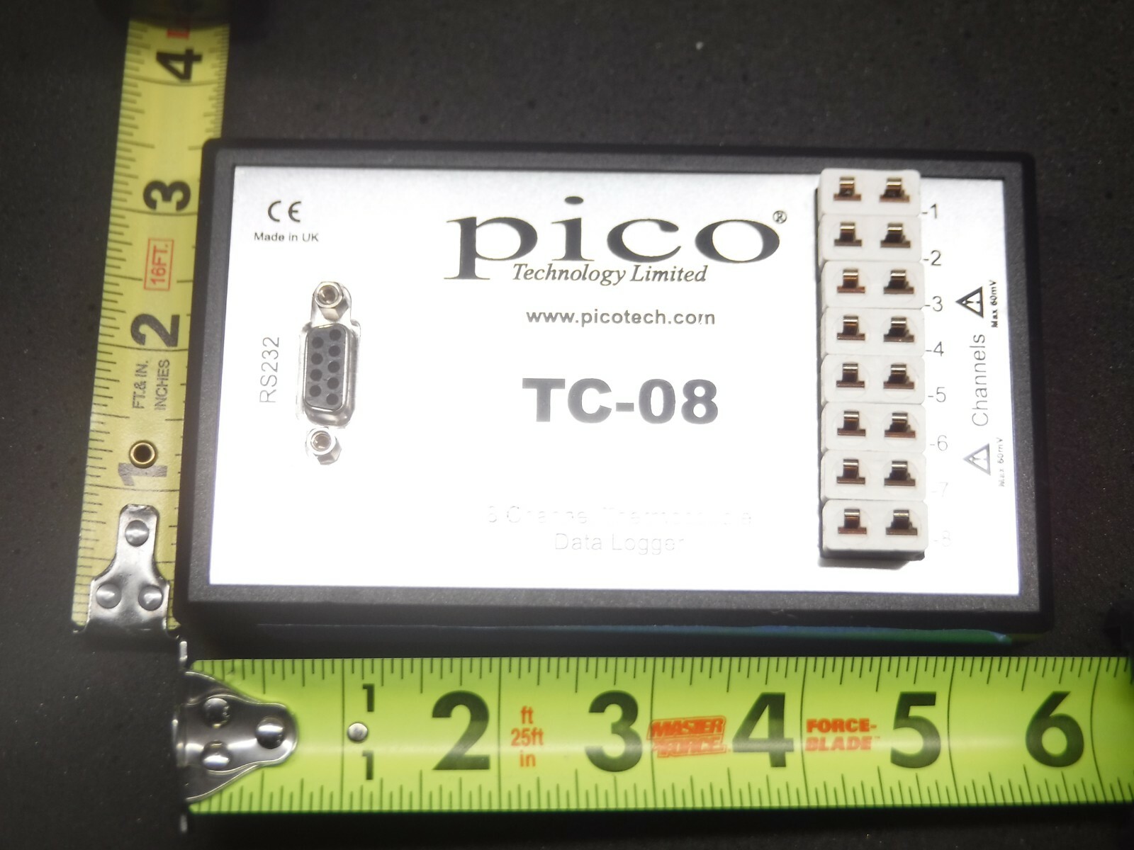 Pico Technology Limited, TC-08, RS232, 8 Channel Thermocouple Data ...