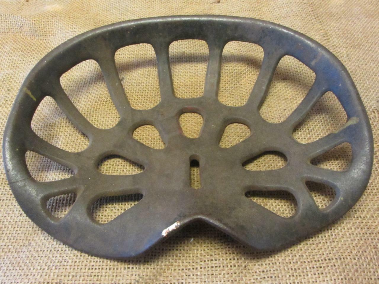 Vintage Ornate Cast Iron Tractor Seat Antique Farm Equipment Primitive ...