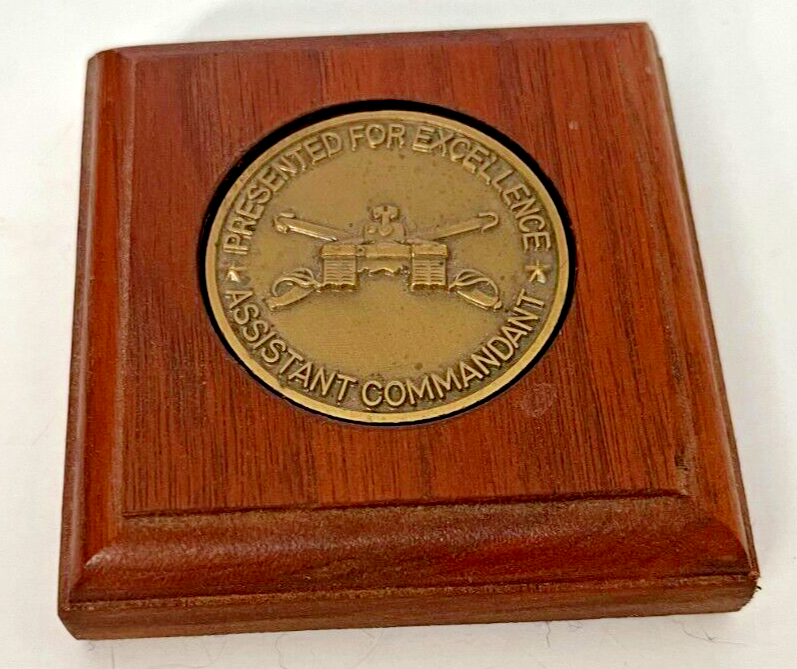 Authentic U S Army Armor School Assistant Commandant award for ...