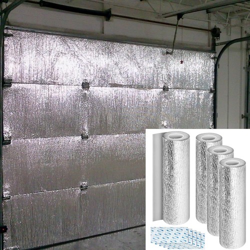 Garage Door Insulation Kit Fits 9' x 7', 4 Rolls Garage Door Insulation ...