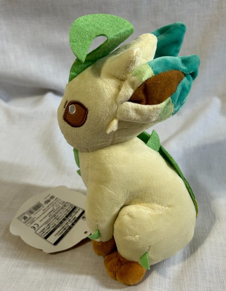 Pokemon Leafeon Sitting Plush Toy New With Tags USA Seller 7in Plushie ...