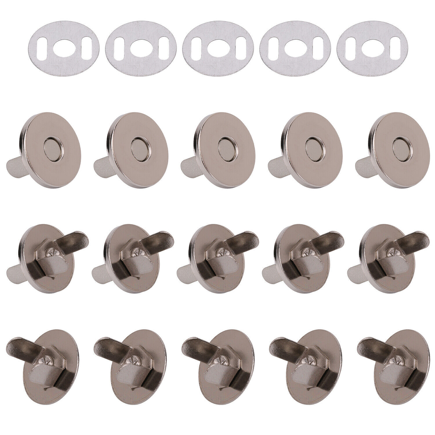 10/20/50pcs Thin Magnetic Buttons Press Snaps Clasps Handbag Purse Bag ...