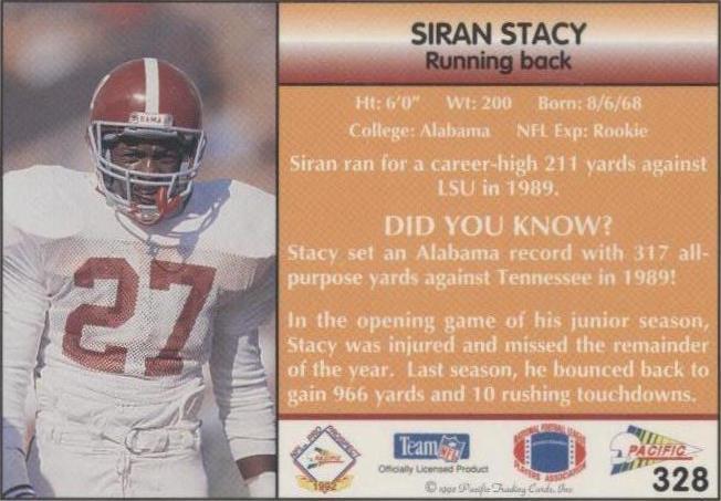 1992 Pacific Siran Stacy #328 | eBay
