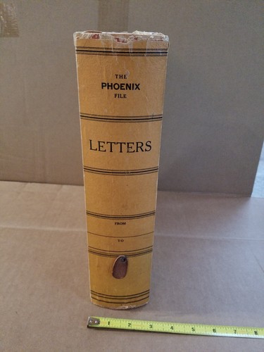 Vintage File Folder Letter Box w Tabs & Latch - The Phoenix File ...