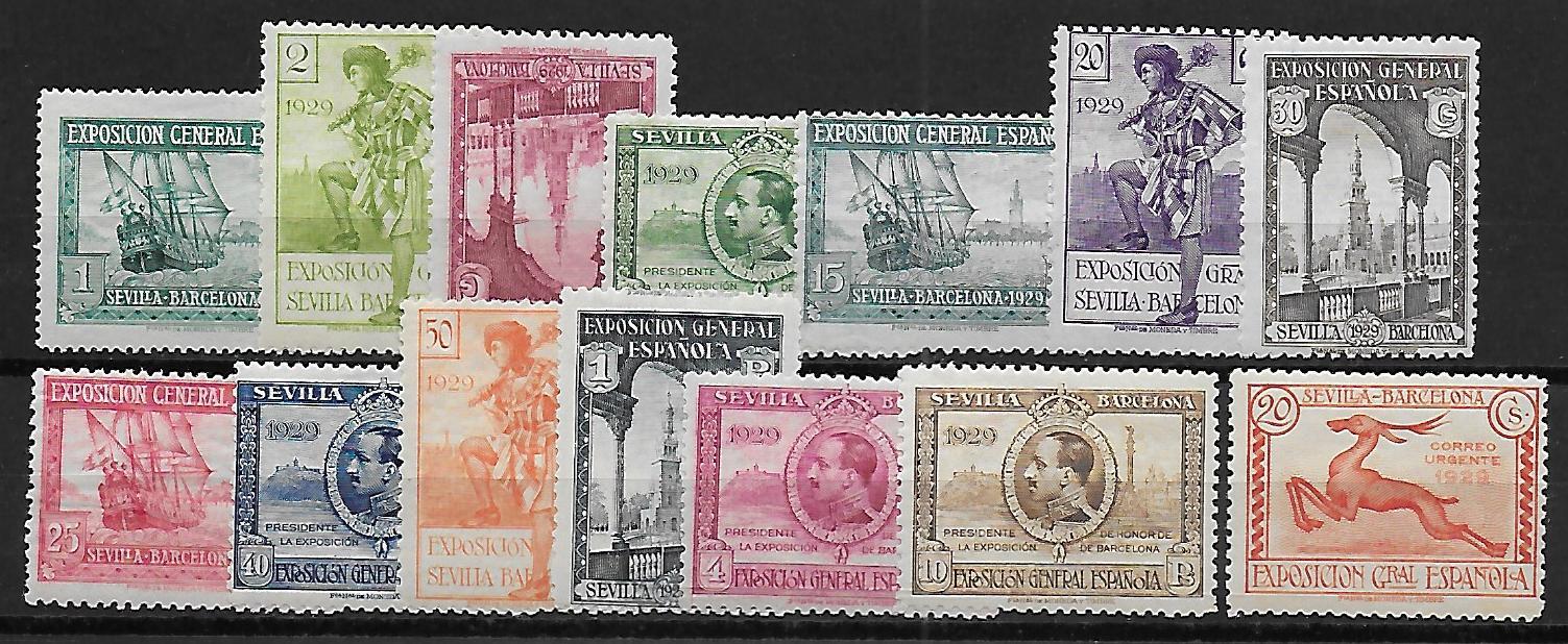 Spain stamps 1929 MI 408-421 MLH VF | eBay