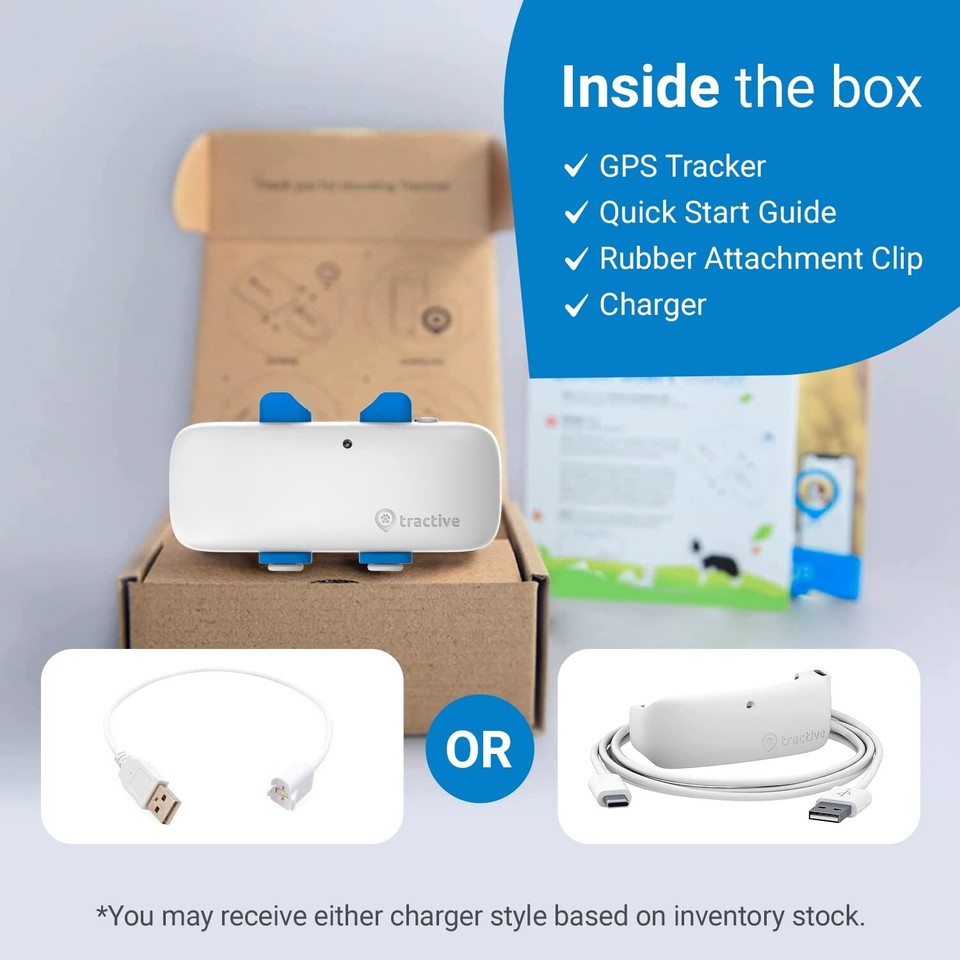 Tractive GPS Tracker for Dogs - Waterproof, GPS Location & Smart Pet ...