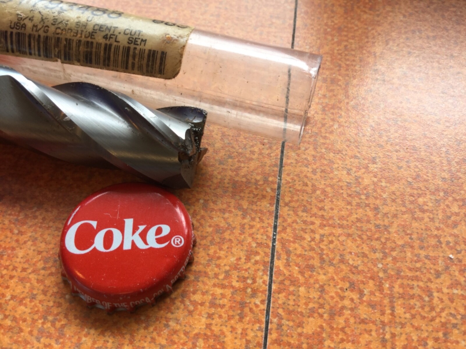 fullerton tool solid carbide finishing end mill used chipped tip but ...