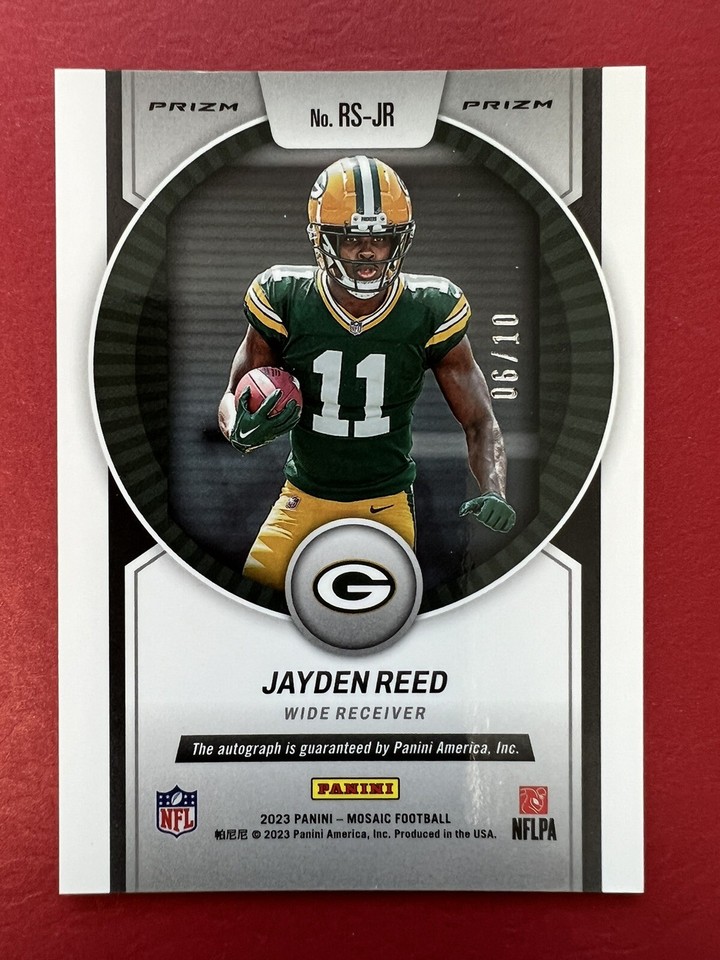 2023 MOSAIC JAYDEN REED RC AUTO GOLD SERIAL #ED 6/10 | eBay