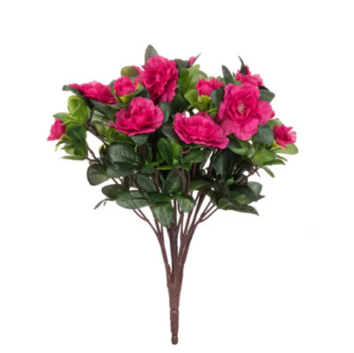 Artificial Fuchsia Azalea Bush 36cm, faux azalea - UK Seller - Fast ...