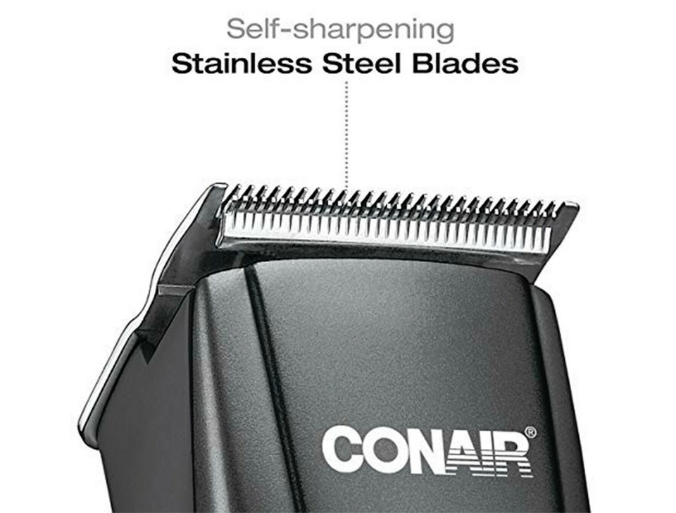 CONAIR Black 10 Piece Corded Men Hair Clipper Grooming Trimmer ...