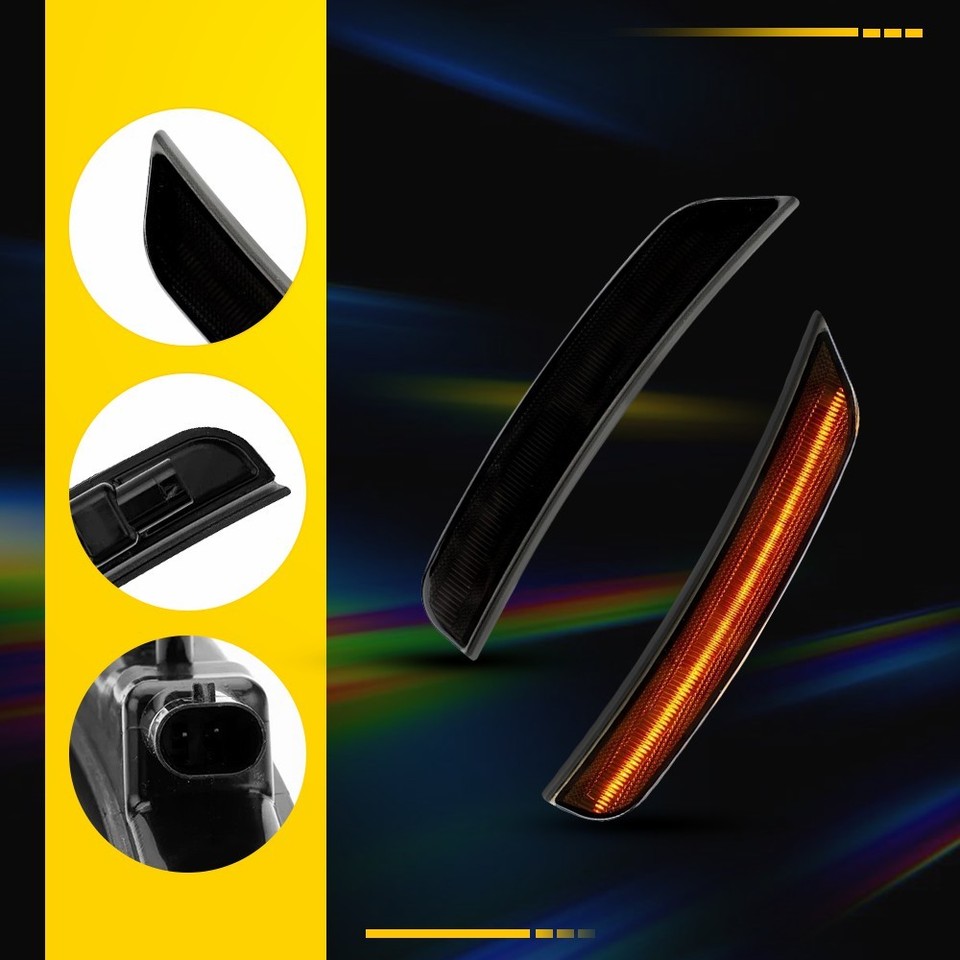 For 2021-2025 Durango Smoked Side Markers Light Front Side 68476818AA ...