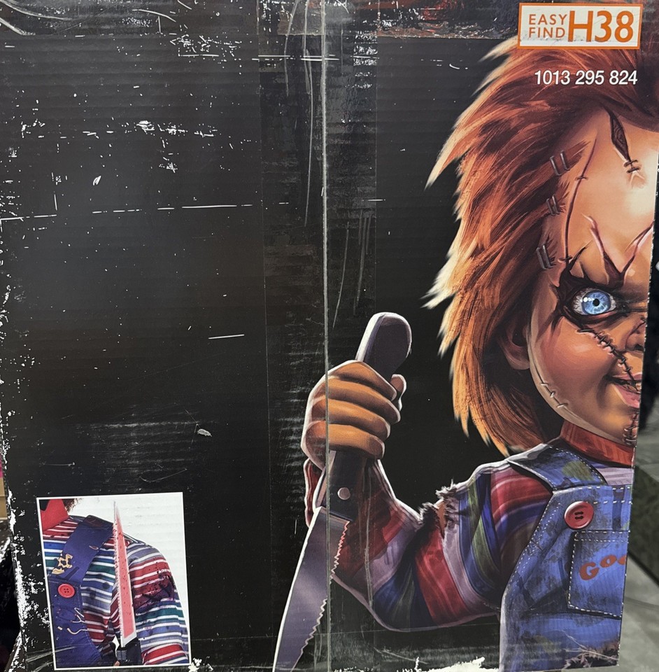 3.5 Ft. Animated LED Scarred Chucky Doll H38 Animatronic Child's Play ...