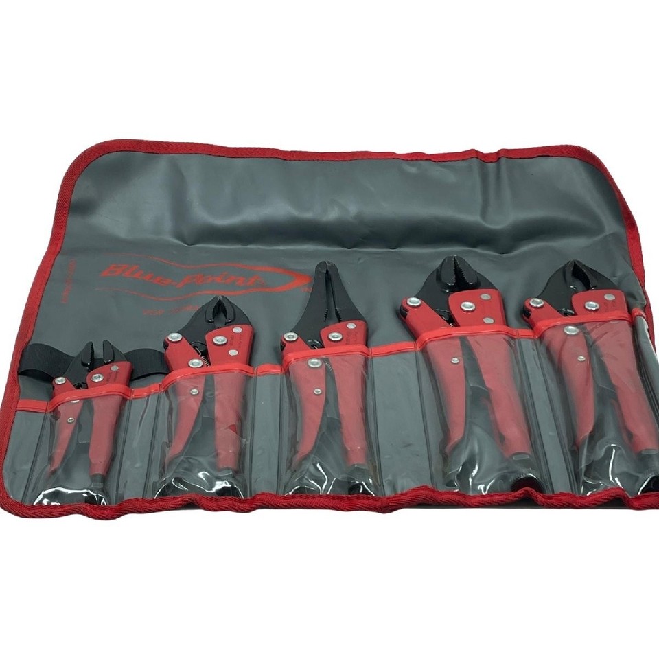 Snap on Blue Point Locking Pliers Set VGP Red 5-Piece Set | eBay