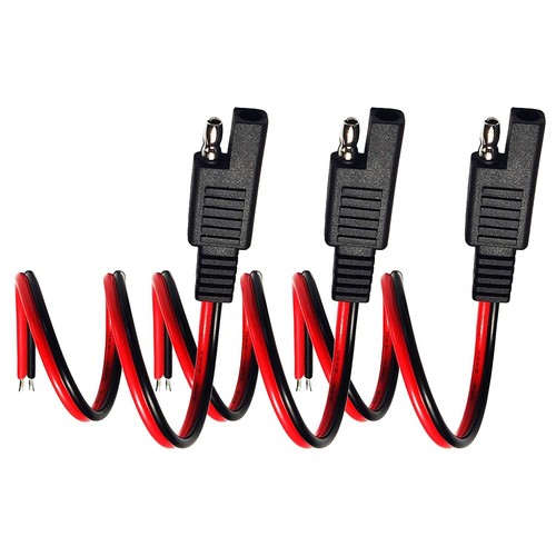 18AWG SAE Connector Extension Cable,(3Pack) SAE Connector Plug 2 Pin ...
