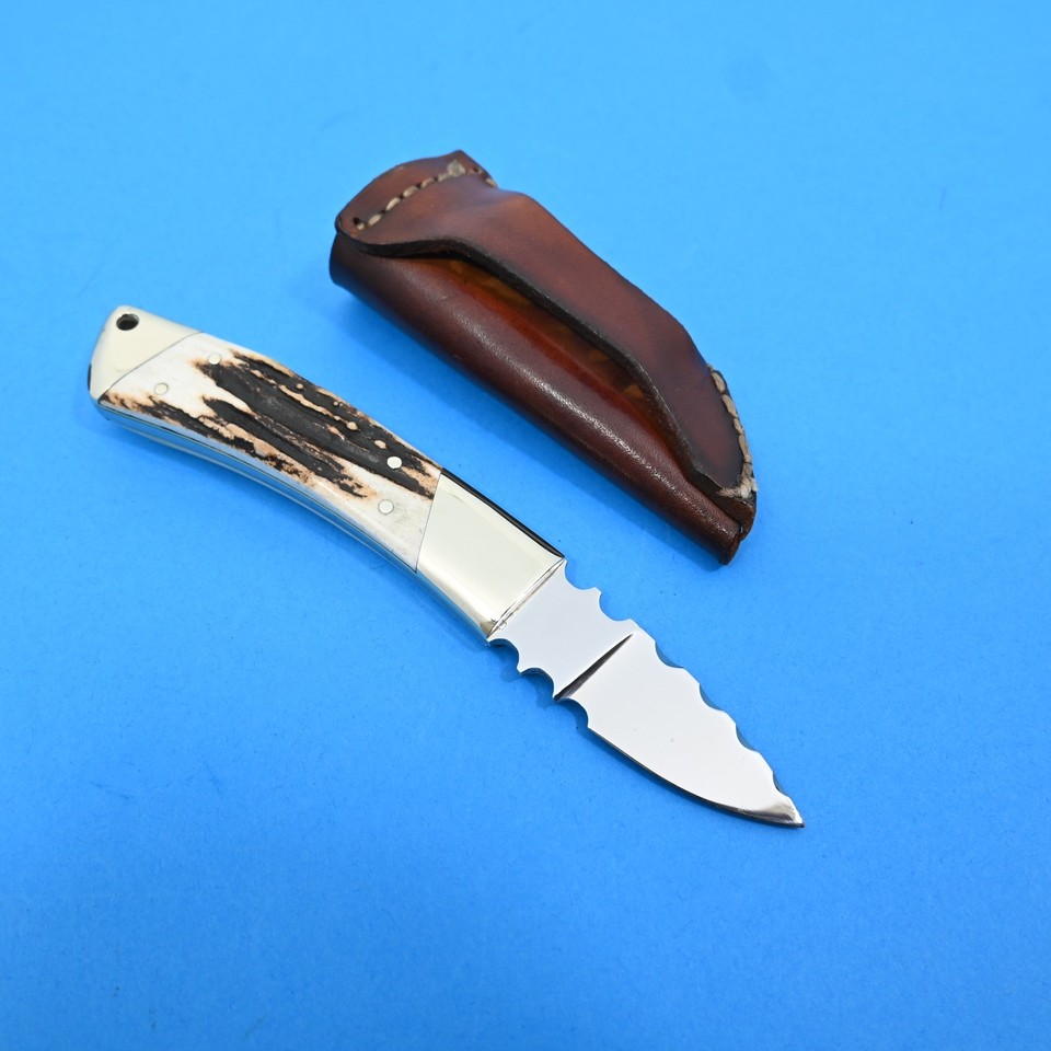 GRAHAM CLAYTON, DIGBY’S, SHEFFIELD, ENGLAND, STAG GENTLEMEN’S KNIFE c ...