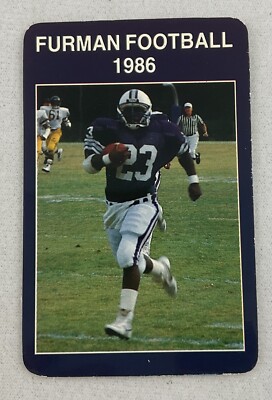 CFB Furman Paladins 1986 Football Schedule Card-HERFF JONES COLLEGE ...