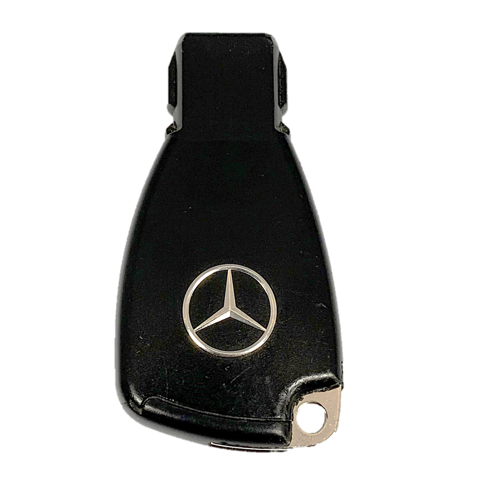 OEM Mercedes Benz Keyless Remote Fob 4B + UNCUT Key Insert Mercedes ...