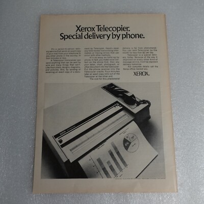 Vintage Print Ad Xerox Telecopier Sports Illustrated Oct 18, 1971 | eBay