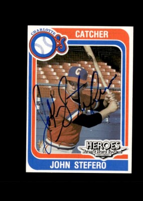 John Stefero 1982 Charlotte O's Police authentic autographed card | eBay