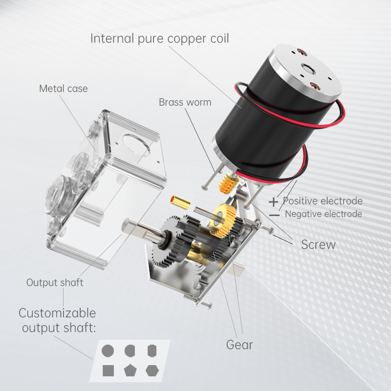 DC 12V 24V Double Short Shaft 5882-50ZY Worm Gear Self-locking Motor ...