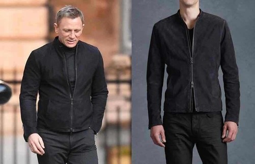 SPECTRE JAMES BOND MOROCCO MATCHLESS BLACK SUEDE LEATHER JACKET | eBay UK