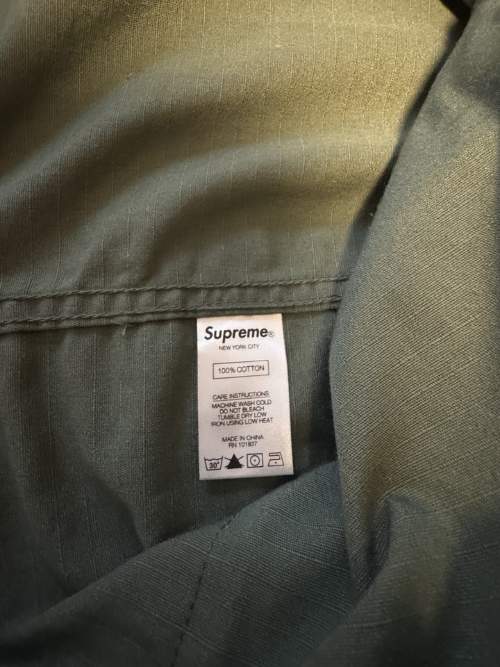 Supreme Hellraiser BDU Shirt Size XL Olive Palace FTP Fuct ...