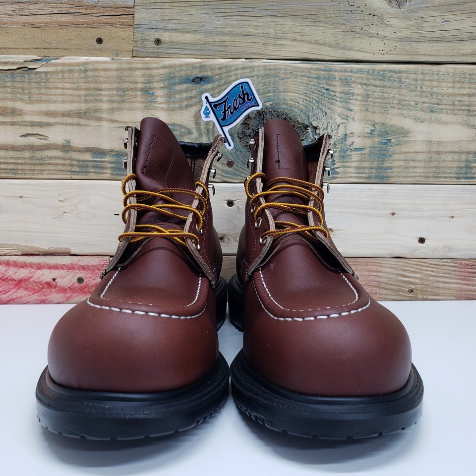 Red Wing 8249 Supersole 6" Brown Steel Toe Safety Boots Men's Size 11.5 ...