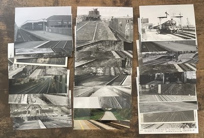 A16. Locomotive Trains /Stations railway photograph Lot All DERBYSHIRE ...
