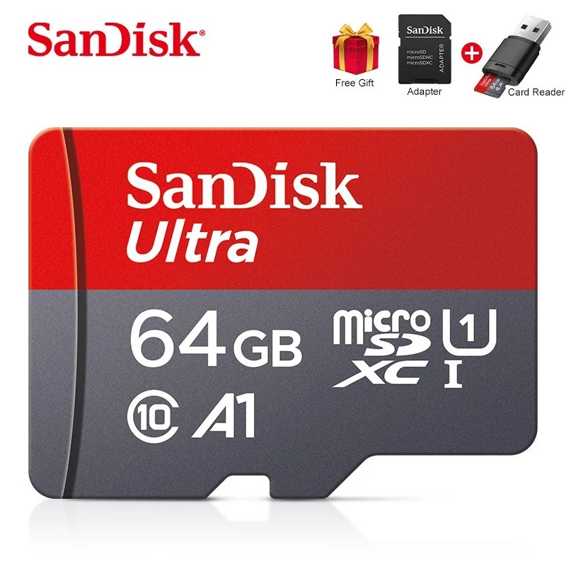 Micro SD Memory Card 32GB/64GB/128GB Class 10 UHS-1 A1 100MB/s TF/SD ...