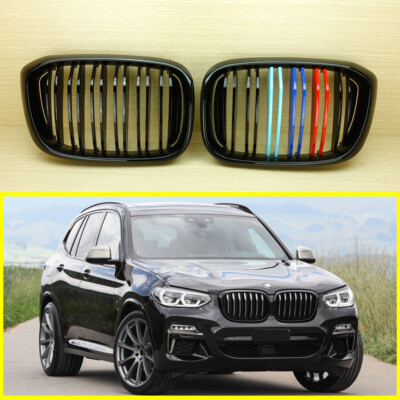 ///M-Color Gloss Black Front Hood Grille Fit BMW 2018-2020 X3 G01 X4 ...