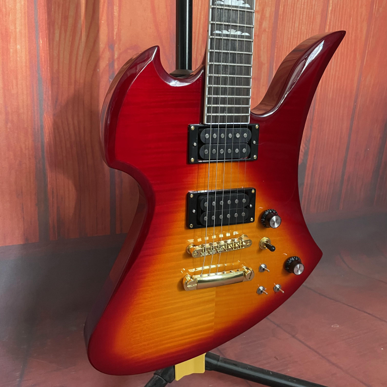 BC Mockingbird Electric Guitar CS Flamed Maple Top H-H Pickups Gold ...