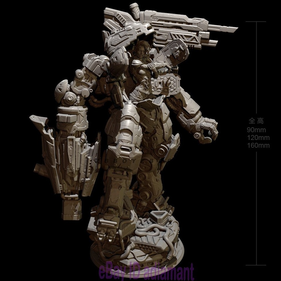 MechWarrior 1/24 Unpainted Resin Figure Model Kits Unassembled TD75 ...