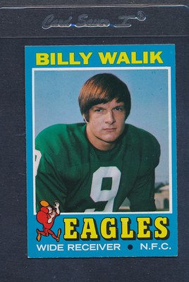 1971 Topps #023 Billy Walik Eagles EX/MT *794 | eBay
