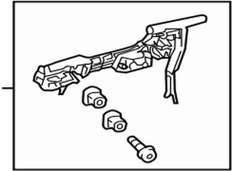 69204-60070 Toyota Frame sub-assy, rear door outside handle, lh ...