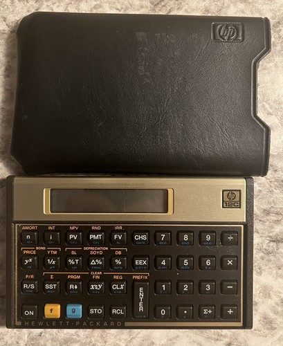 Hewlett-Packard HP 12C Handheld Electronic Calculator *free Shipping ...