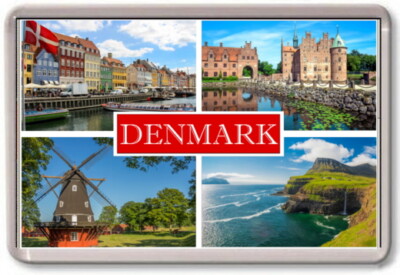 FRIDGE MAGNET - DENMARK - Large - Europe Copenhagen TOURIST | eBay UK