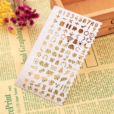 Planner Stencils Diy Craft Ruler Drawing Templates for Kids Rulers ...