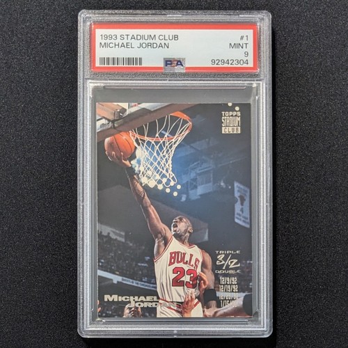 Michael Jordan 1993 Topps Stadium Club #1 Triple Double Card Graded PSA ...