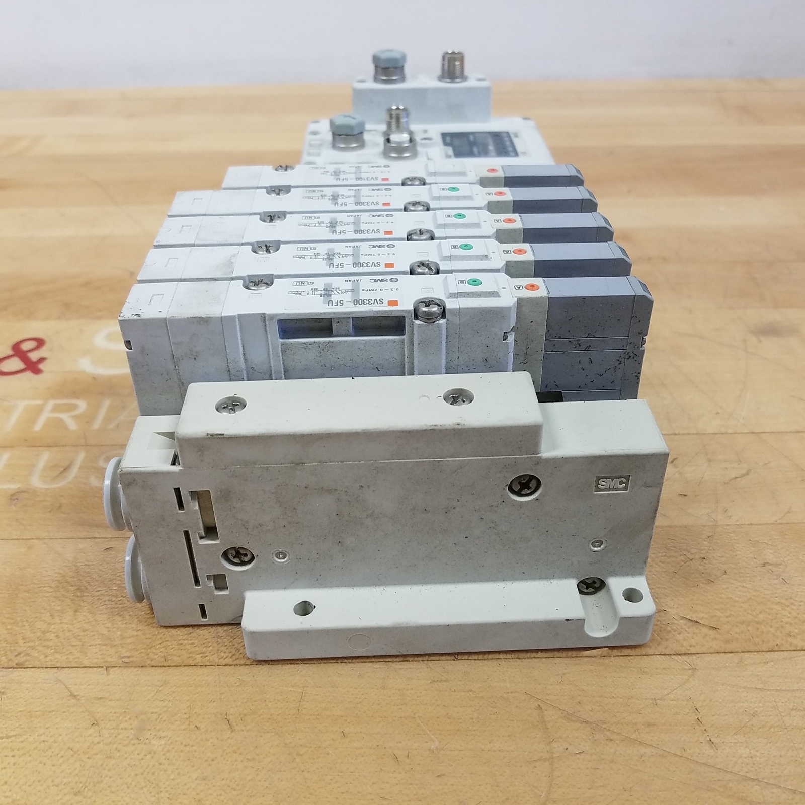 SMC 8 Port 5 Valve Assembly EX600-ED2, EX600-SMJ1, SV3100-5FU, SV3300 ...