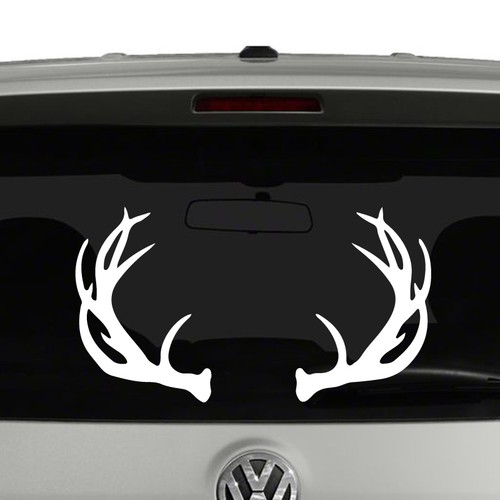 Deer Antlers Hunters Rack Vinyl Decal Sticker | eBay