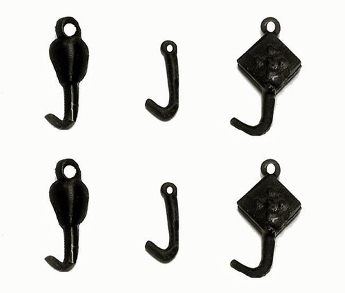 HOOKS Variety Pack of hooks for cranes ships and more HO Scale Painted ...