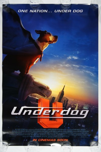 UNDERDOG 27x40 Original DS nMINT Movie Poster UNDERDOG 2007 AMY ADAMS T ...