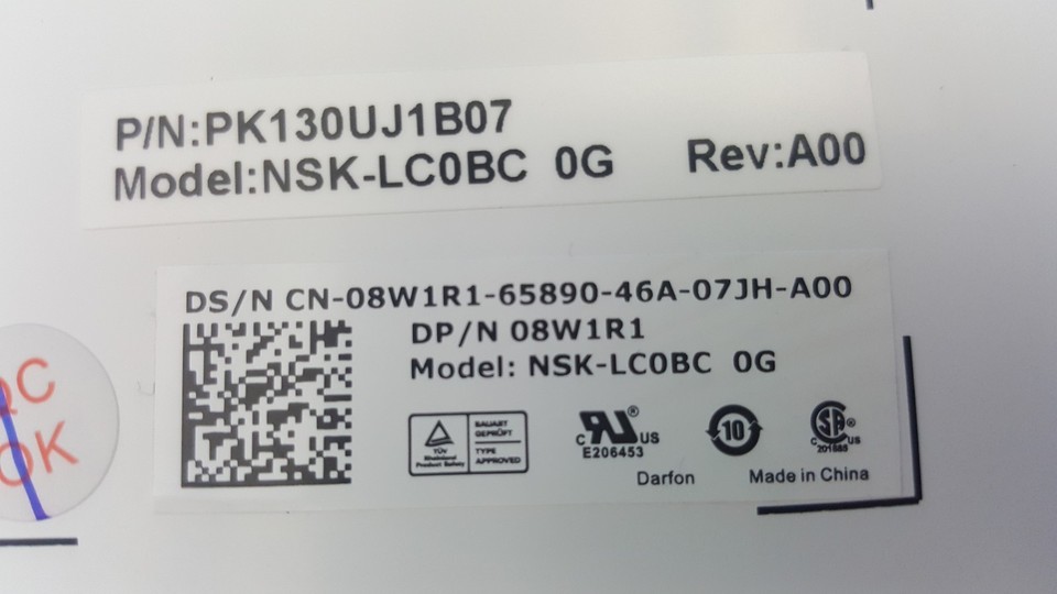 Keyboard German DELL Alienware M17x R4, M18x R4 R5 08W1R1 Backlit NSK ...