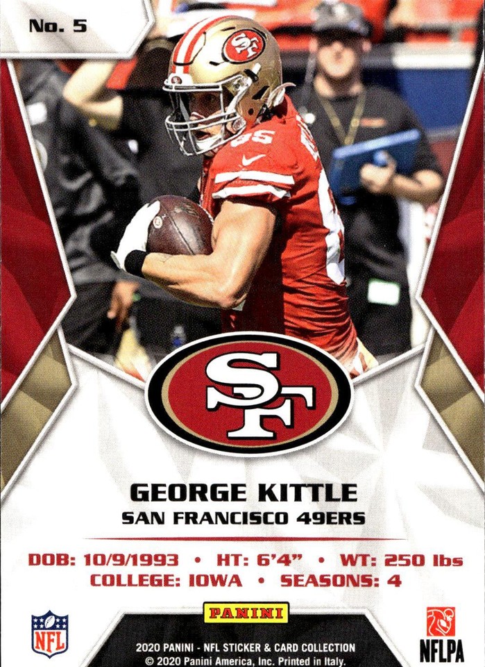 2020 Panini Sticker & Card Collection #5 George Kittle Cards | eBay
