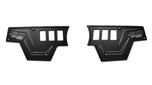 Black 3 Piece Aluminum Dash Panel Billet Rocker Switch CNC Polaris RZR ...