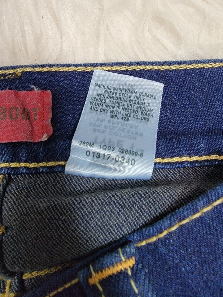 Levi's Jeans Womens Size 10M Type 1 Tough Boot Dark Wash Denim Stretch ...