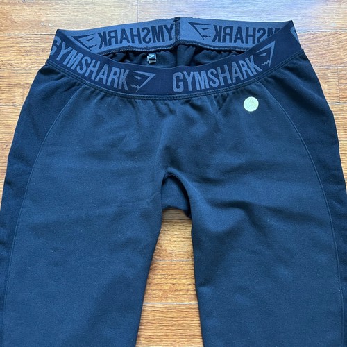 Gymshark Flex Compression Yoga Pants Women Small Black Logo Gym Sport ...