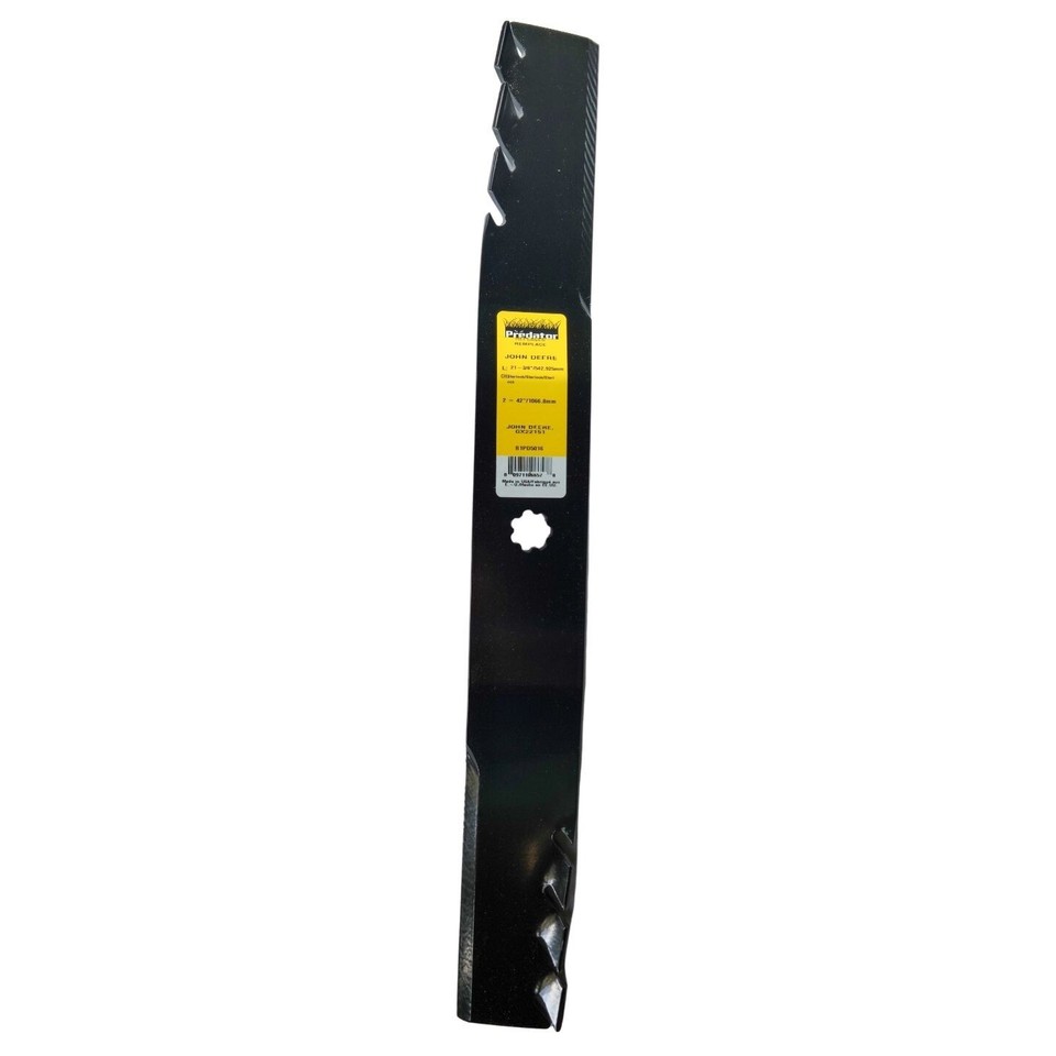 2PK XHT 42" John Deere Rider Mulching Blades GX22151 USA Star Lock ...